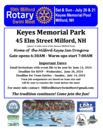59th Milford Rotary Swim Meet – GSSA